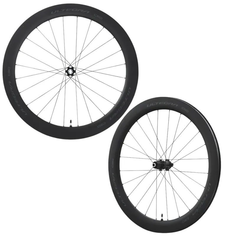 Shimano Ultegra Carbon Disc Wheelset C60 60mm Bundle in Black
